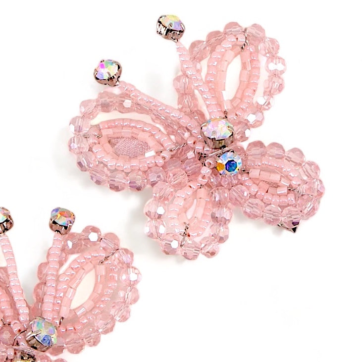 Best Pink Toddler Hair Accessories | Pink Crystal Butterfly Clip Set ...