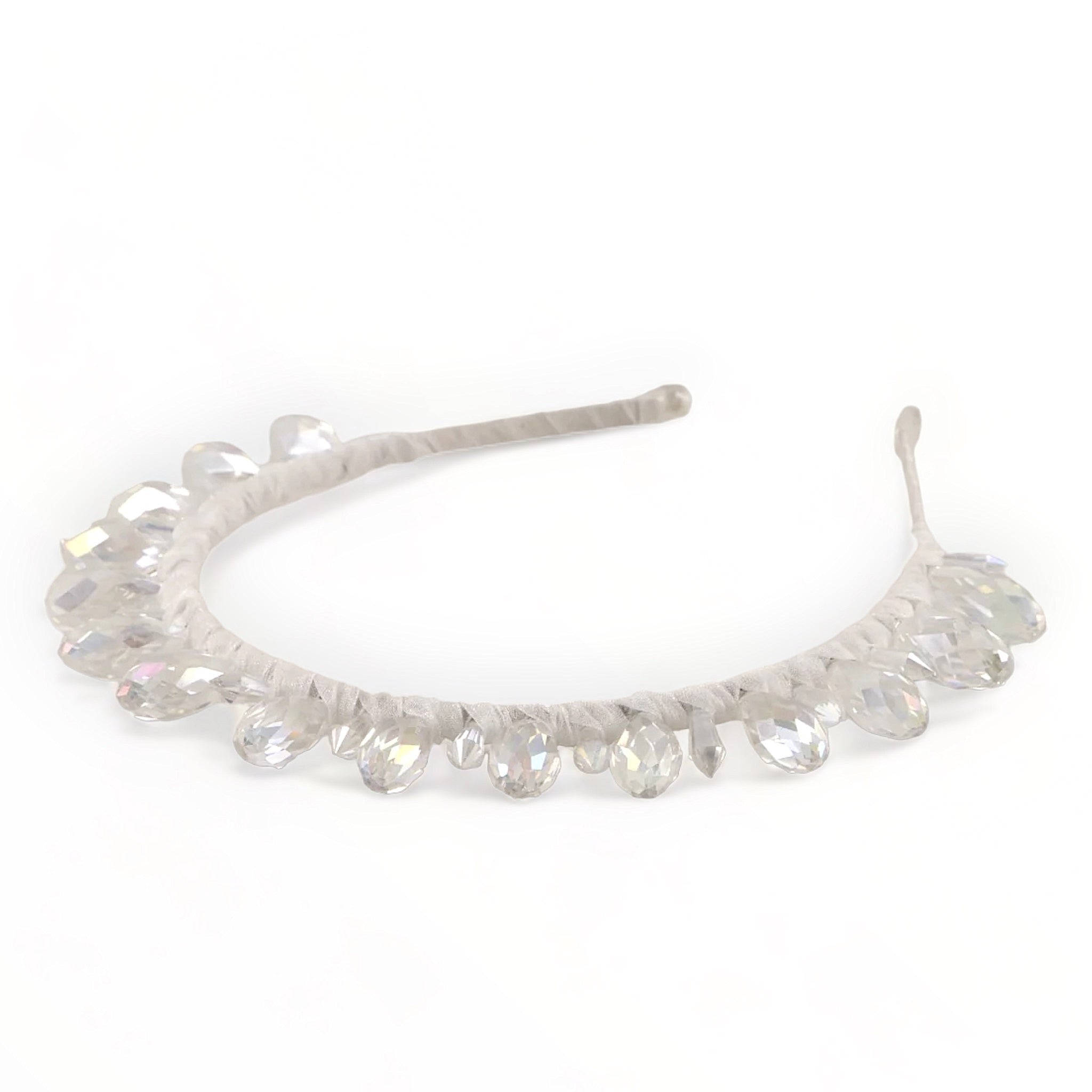 Girls Designer White Hair Accessories |The Reina Kids Crystal Tiara ...