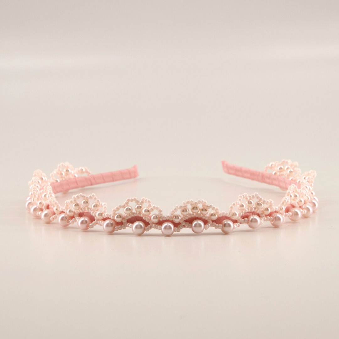 Designer Creda Pink Pearl Headpiece by Sienna Likes To Party – Sienna ...